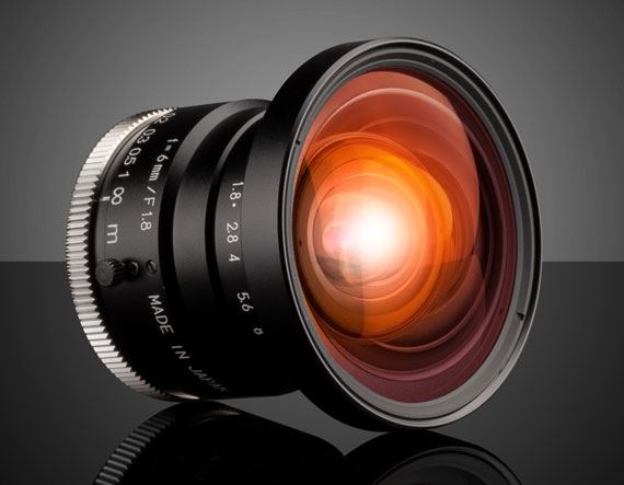 6mm Focal Length Lens, 1" Sensor Format | Edmund Optics