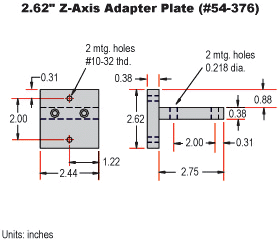 Z-Axis Brackets for Ball Bearing Stages | Edmund Optics