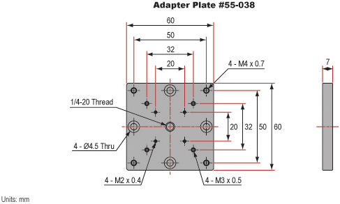 Adapter Plate for #55-029 | Edmund Optics