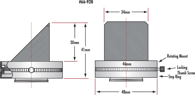 Right Angle Adapter (M46 x 0.75) | Edmund Optics